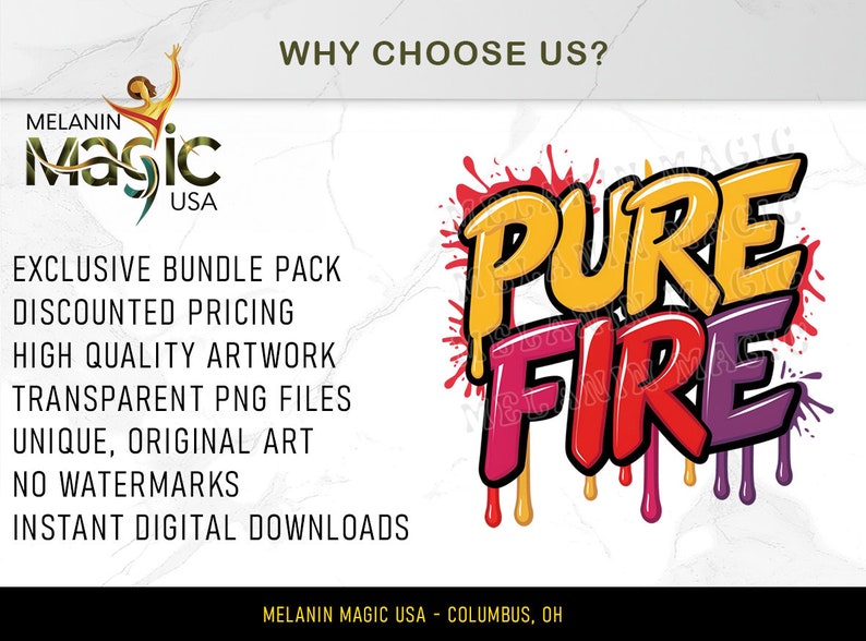 Pure Fire Png Sublimation Design, Graffiti Style Png, Inspirational ...