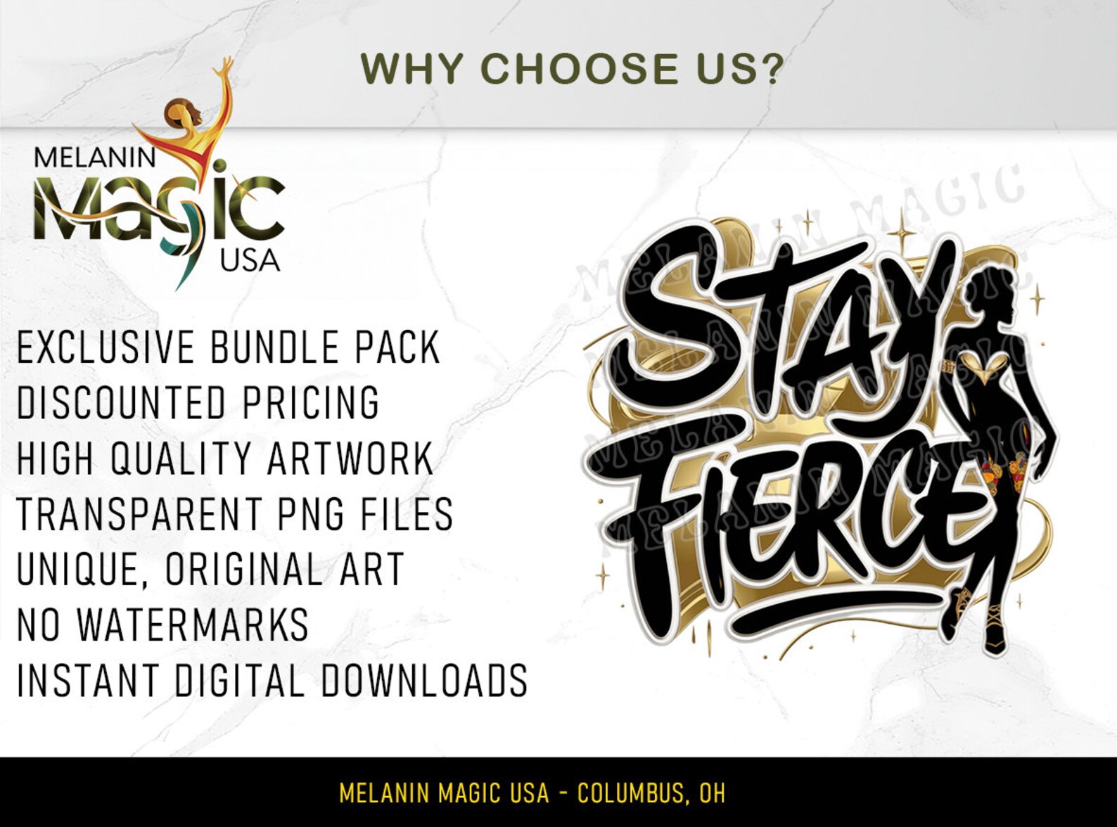 Stay Fierce Png Sublimation Design, Afro Woman Png, Black Girl Magic ...