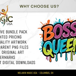 Boss Queen Png Sublimation Design, Graffiti Style Png, Empowerment Png ...