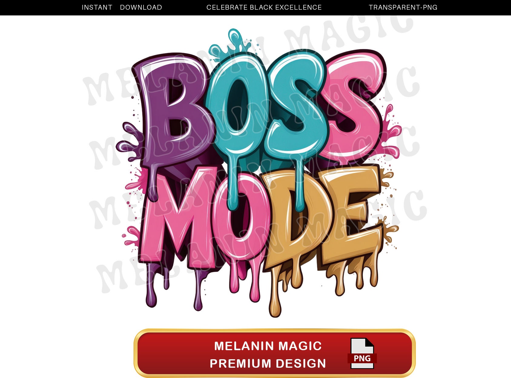 Boss Mode Png Sublimation Design, Graffiti Png Art, Vibrant Clipart ...