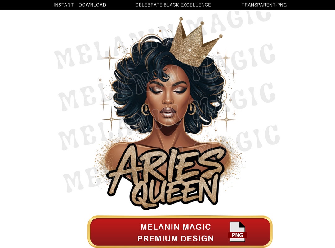 Aries Queen Png Sublimation Design, Horoscope Png, Zodiac Sign Png, Aries Digital Download ...