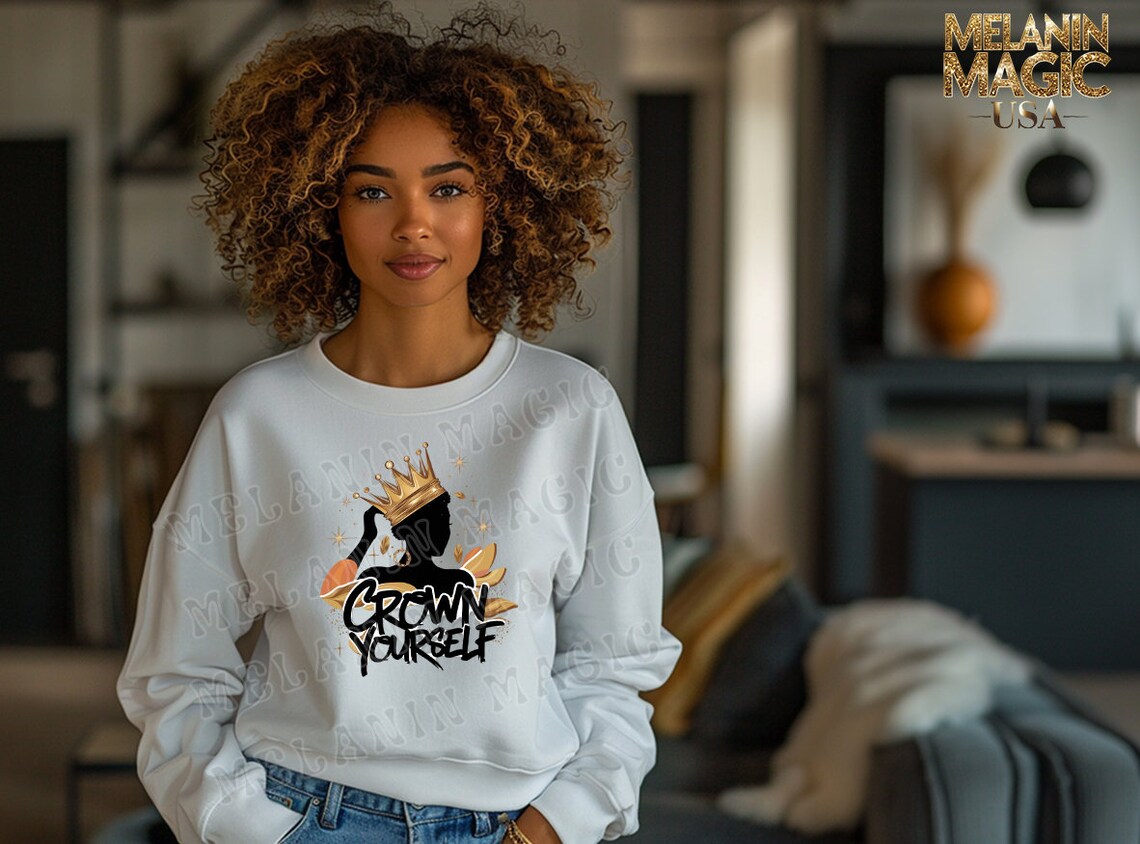 Crown Yourself Png Sublimation Design, Empowerment Png, Inspirational ...