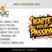 Ignite Your Passion Png Sublimation Design, Fiery Motivation Png ...