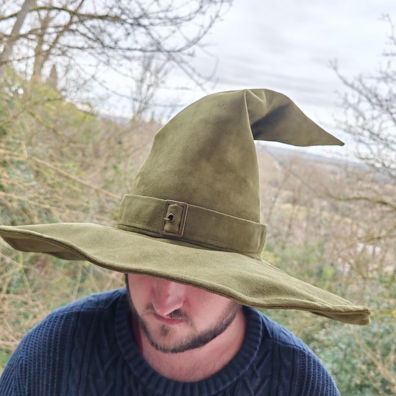 Burgundy Witch Hat - Etsy UK