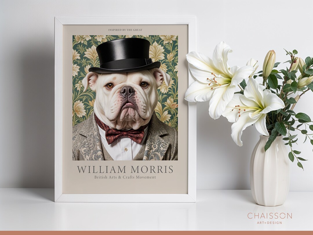 CECIL William Morris, Dog Art, Vintage Wall Art, Funny Dog Print ...