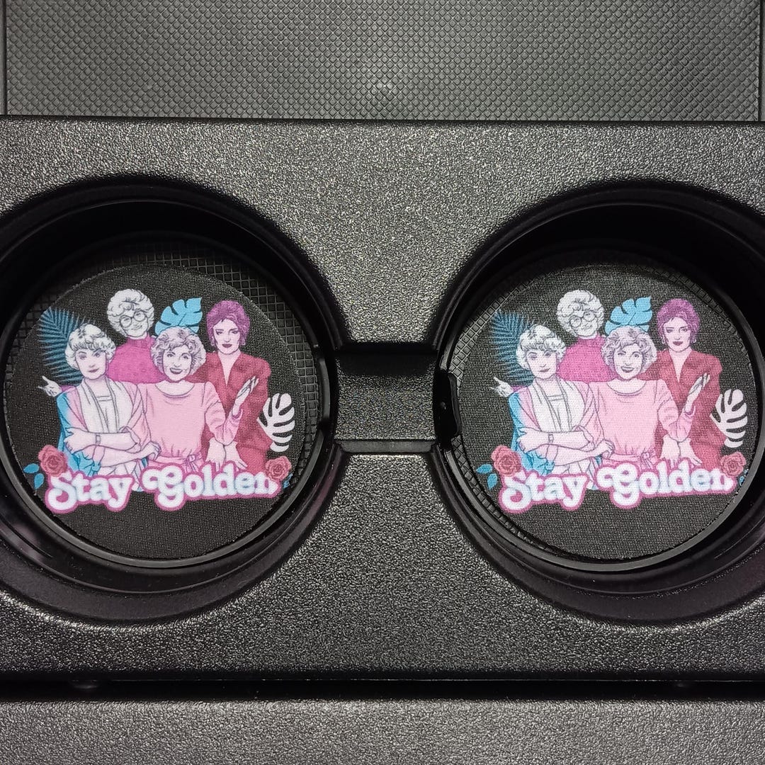 Golden Girls, Stay Golden, Coaster Set, Car Accessories, Car Decor, Car ...
