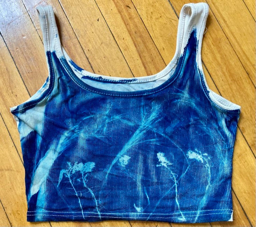 Cyanotype Cropped Tank - Etsy