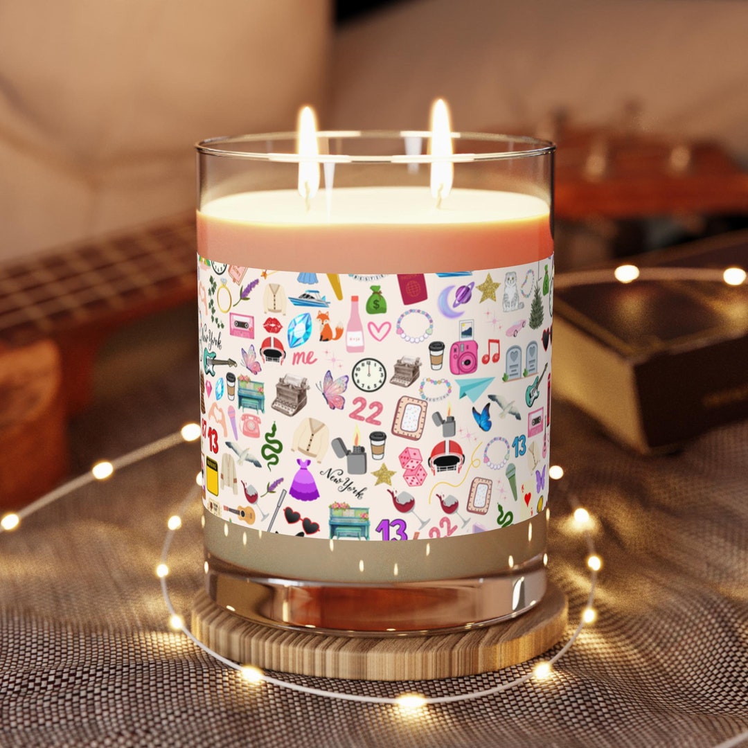 Tay Candle Custom Design by a Swift Fan! All the Tay Easter Eggs! Gifts ...