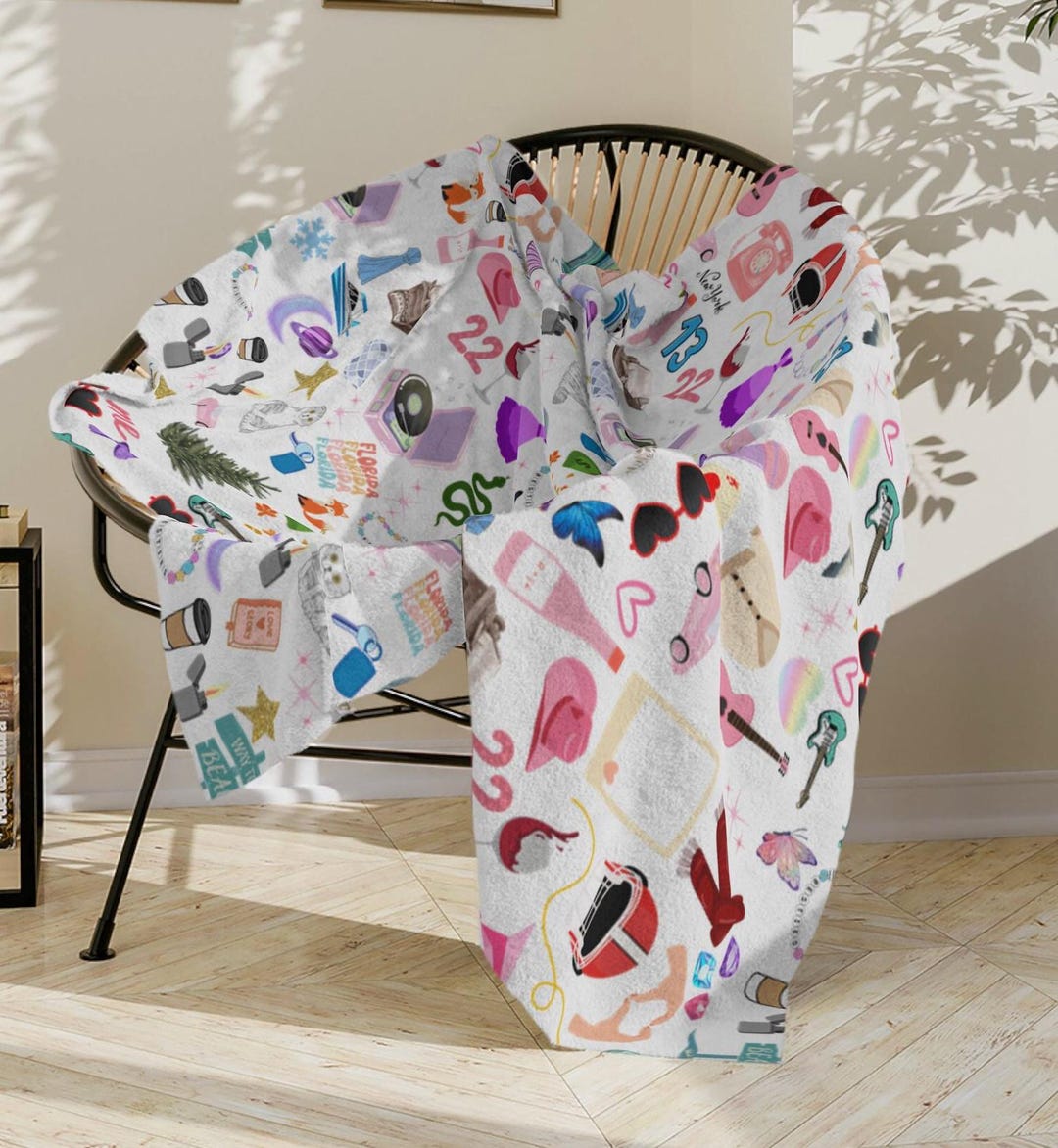 Tay Inspired Gifts Girlie Tay Blanket Easter Eggs Fangirl Large Throw ...