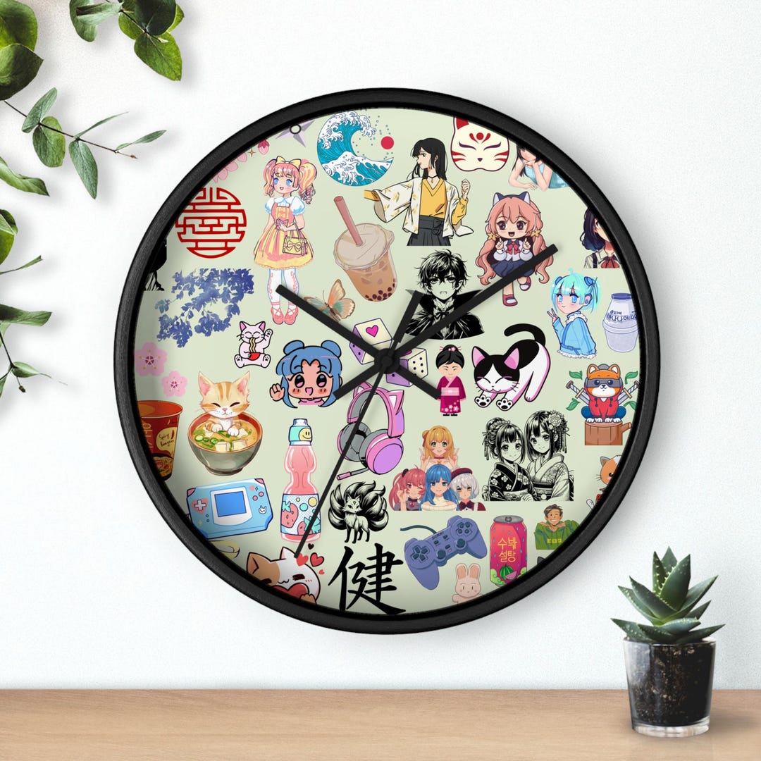 Anime Clock Japanese Teen Decor Accessories Anime Gifts Teen Stocking ...