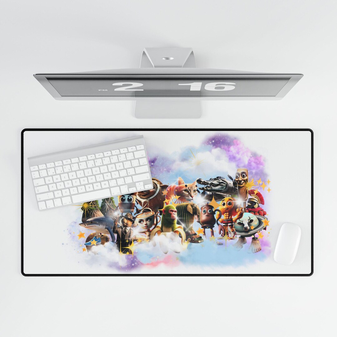 Italian Brainrot Desk Mat: Funny Meme Gaming Mousepad - Etsy