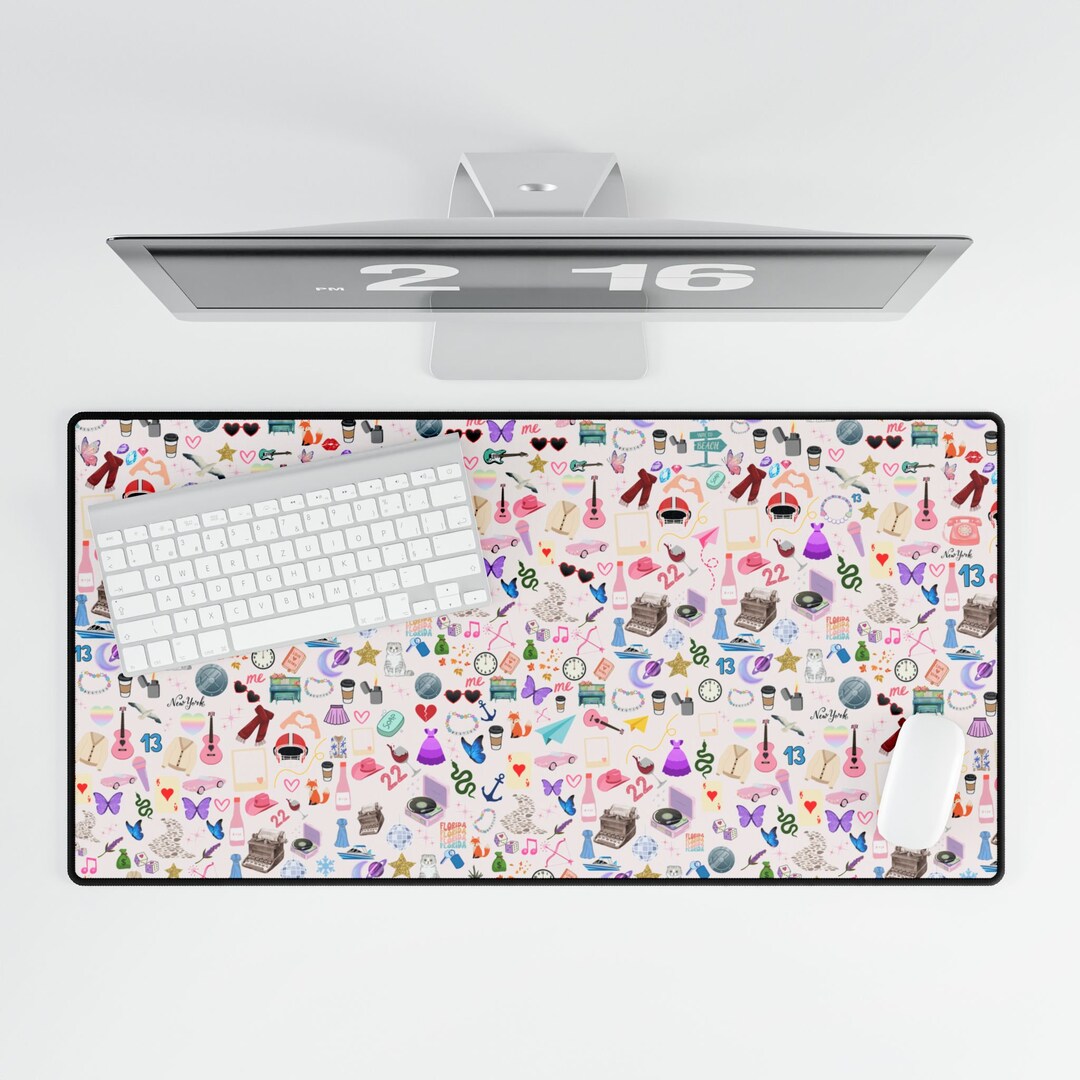 Tay Inspired Gifts Girlie Desk Mat Taylor Fangirl Large Mousepad Swift ...