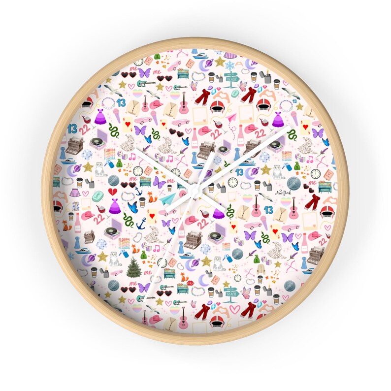 Tay Inspired Gifts Girlie Wall Clock Easter Eggs Fangirl Wall Decor ...