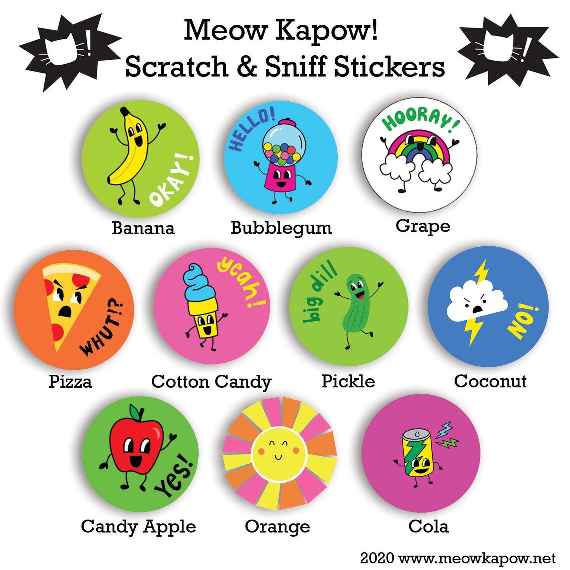 Cola Scented Scratch & Sniff Stickers Pack of 24 | Etsy