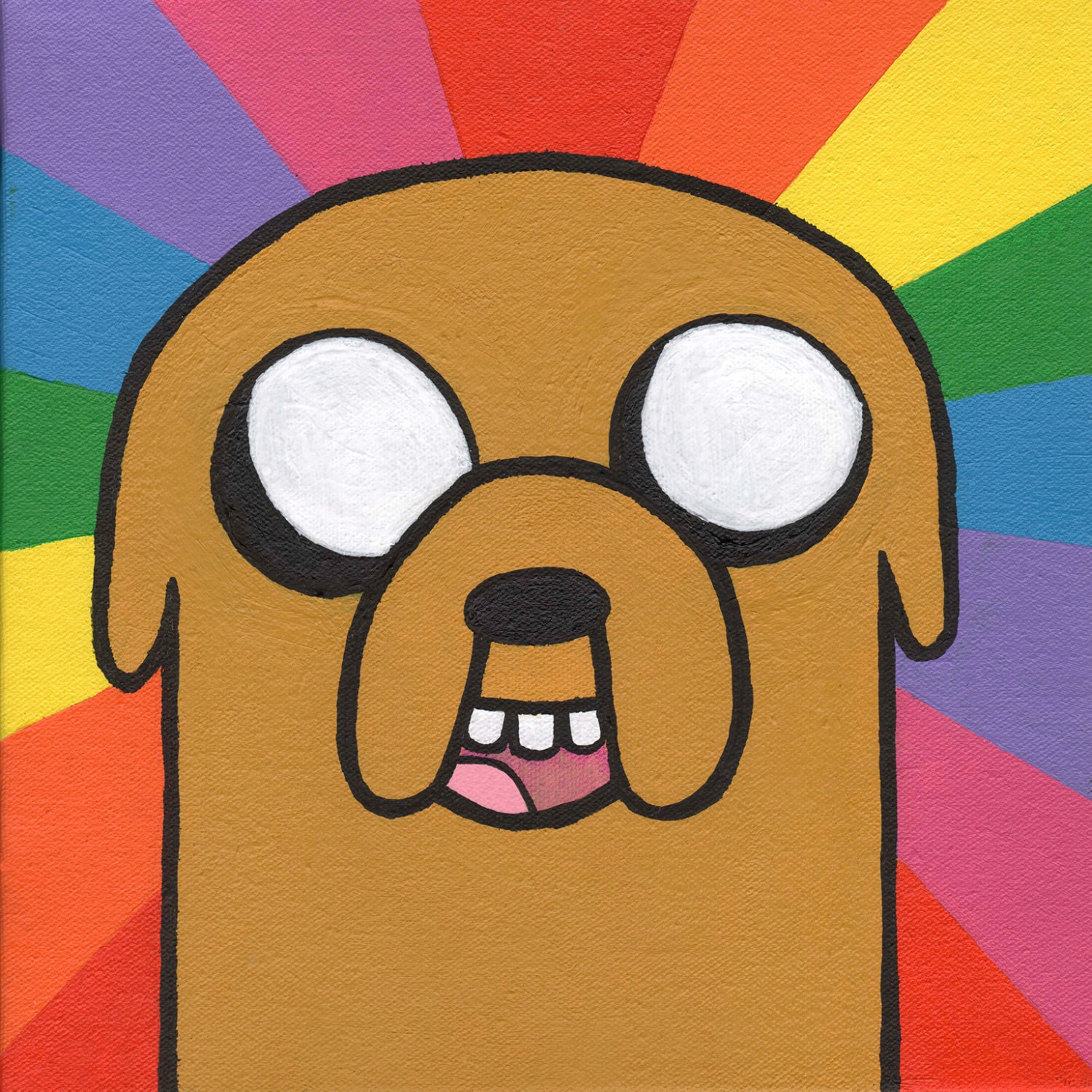 Jake The Dog // Adventure Time Fan Art Print | Etsy