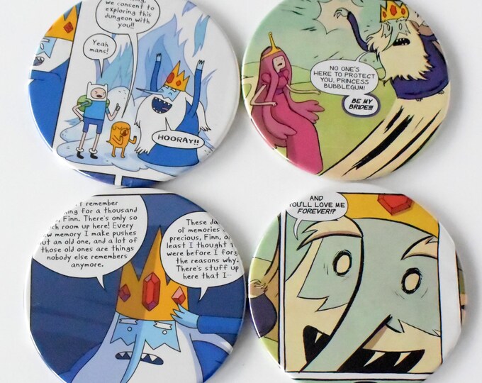 Adventure Time Ice King Comic Book Magnets Set of 4 - Etsy