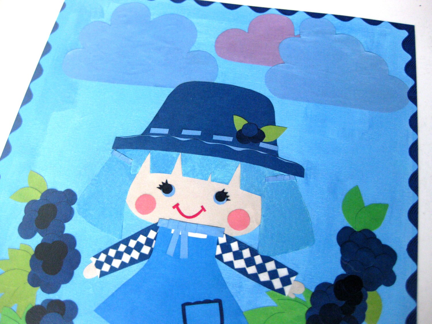 Blueberry Muffin Collage Art Print // Strawberry Shortcake - Etsy