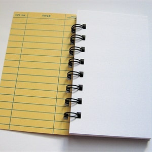 Notebook // Library Card Note Book // Teacher Gift - Etsy