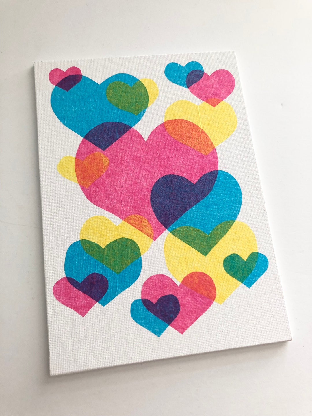 Original Art Hearts Collage - Etsy