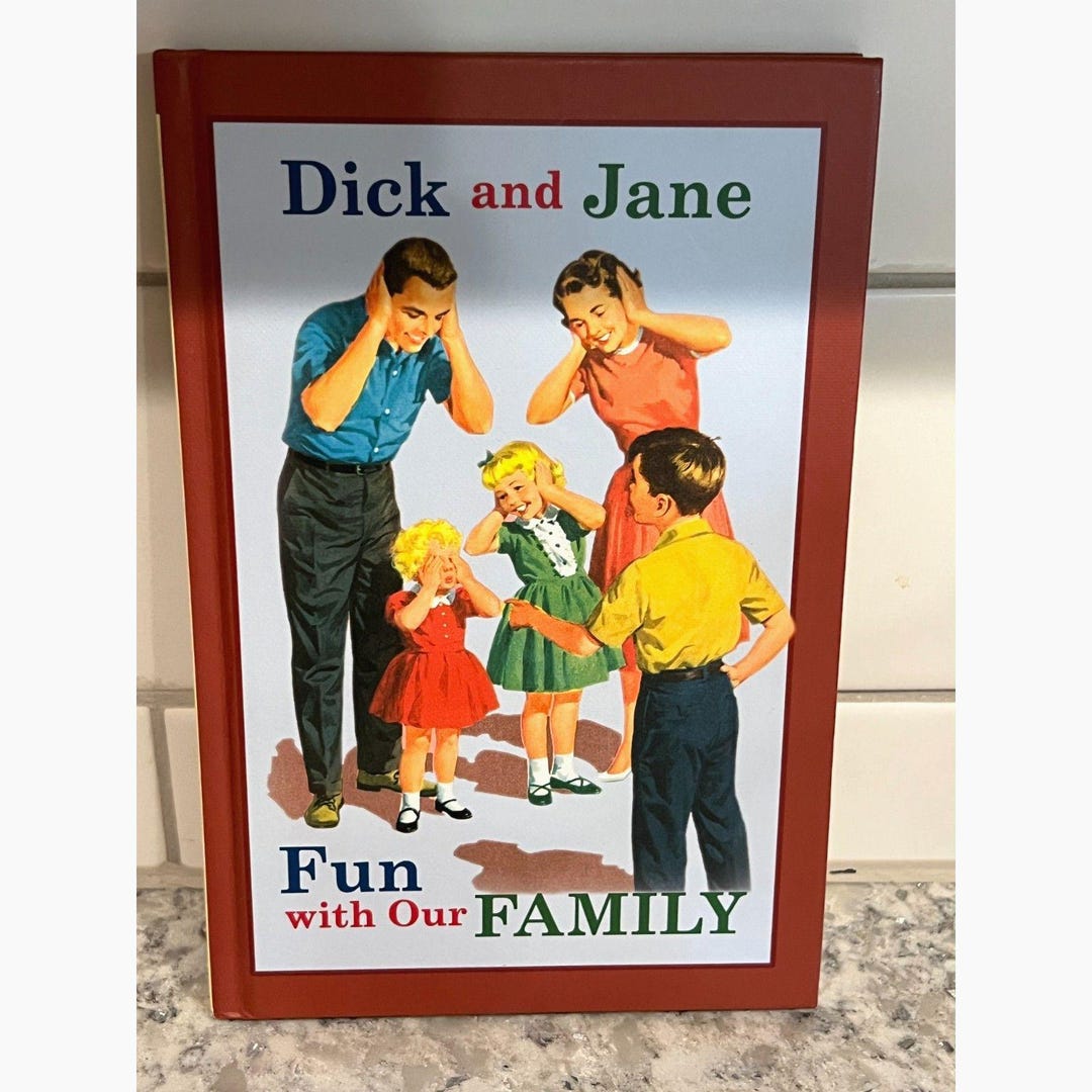 Dick and Jane Fun With Our Family Hard Back Cover 1993 Vintage - GREAT ...