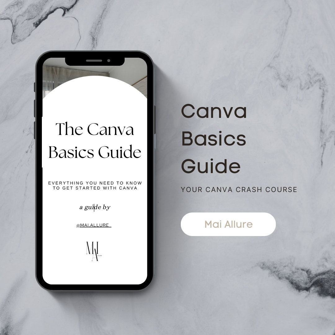 Canva Basics Guide | Canva Crash Course - Etsy