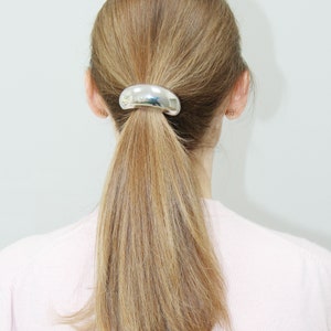 Gold or Silver Statement Ponytail Holder - Etsy