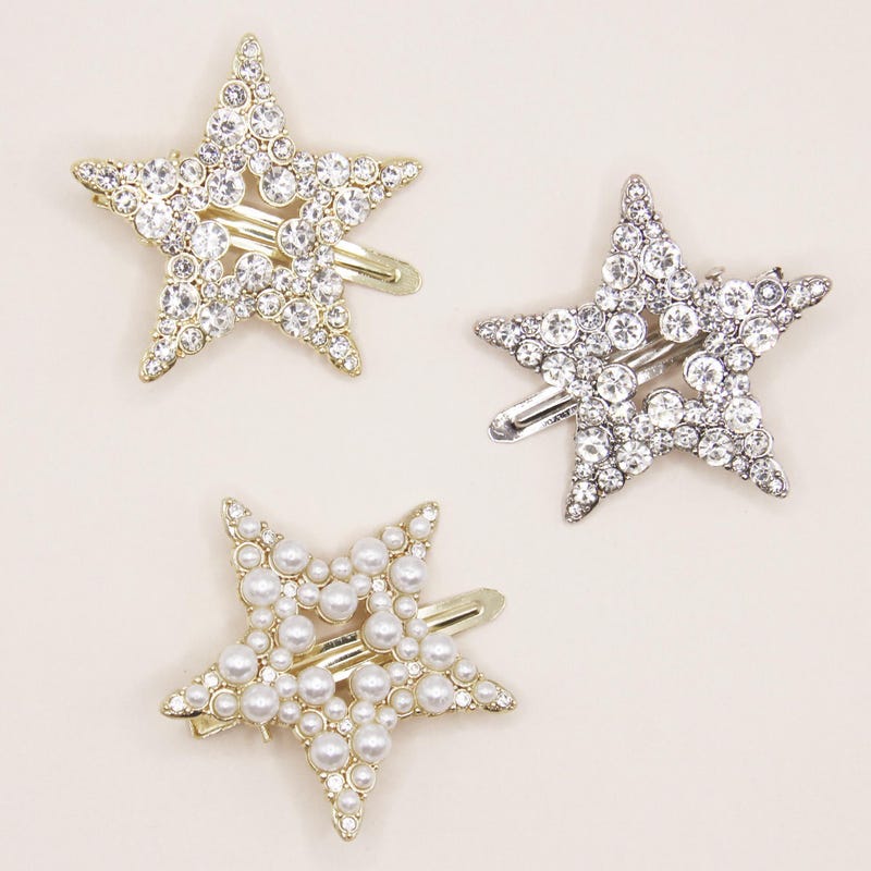 Star Hair Clips - Etsy