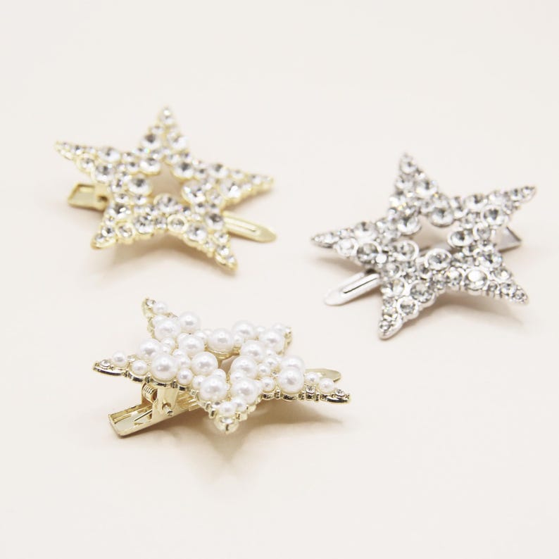 Embellished Star Hair Clip - Etsy