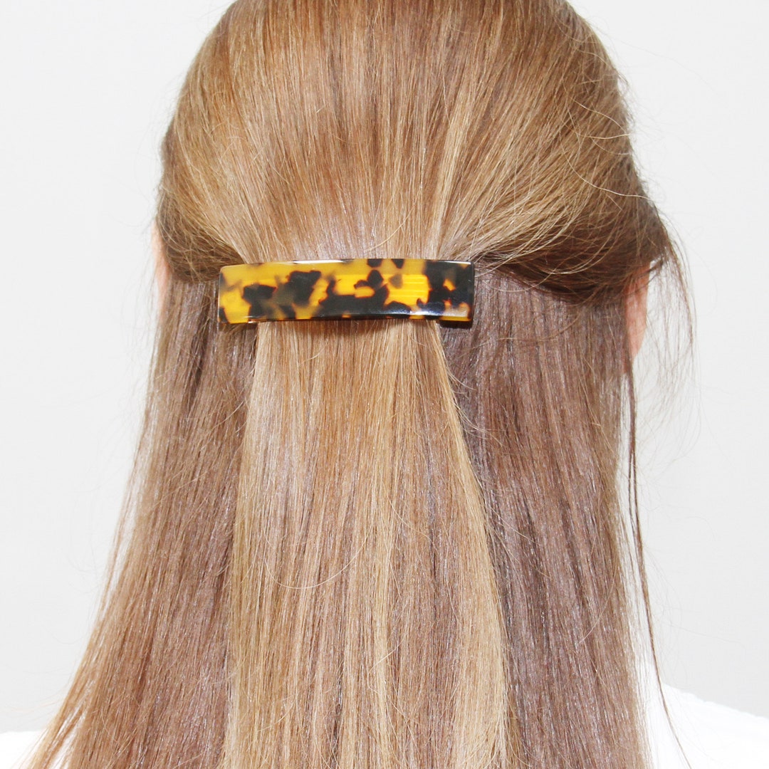 Dark Tortoiseshell Hair Barrette - Etsy