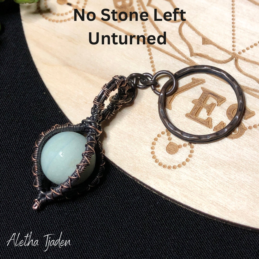 16mm Amazonite Crystal Ball, Keychain, Fidget Spinner and Pendulum ...