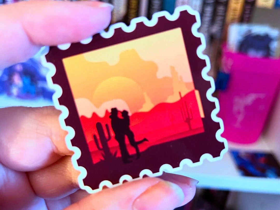 Cowboy Romance Stamp Sticker - Western - Cowgirl - Spicy - Contemporary ...