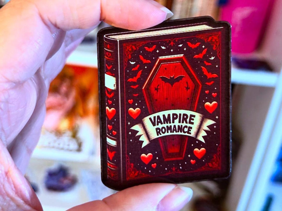 Vampire Romance Book Sticker, Reading, Book Lover Sticker, Kindle ...