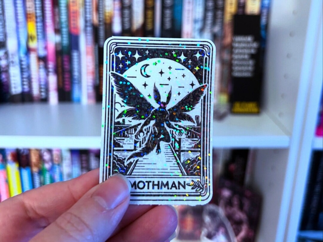 Mothman Tarot Card Style Sticker - Monster Lover - Monster Romance ...