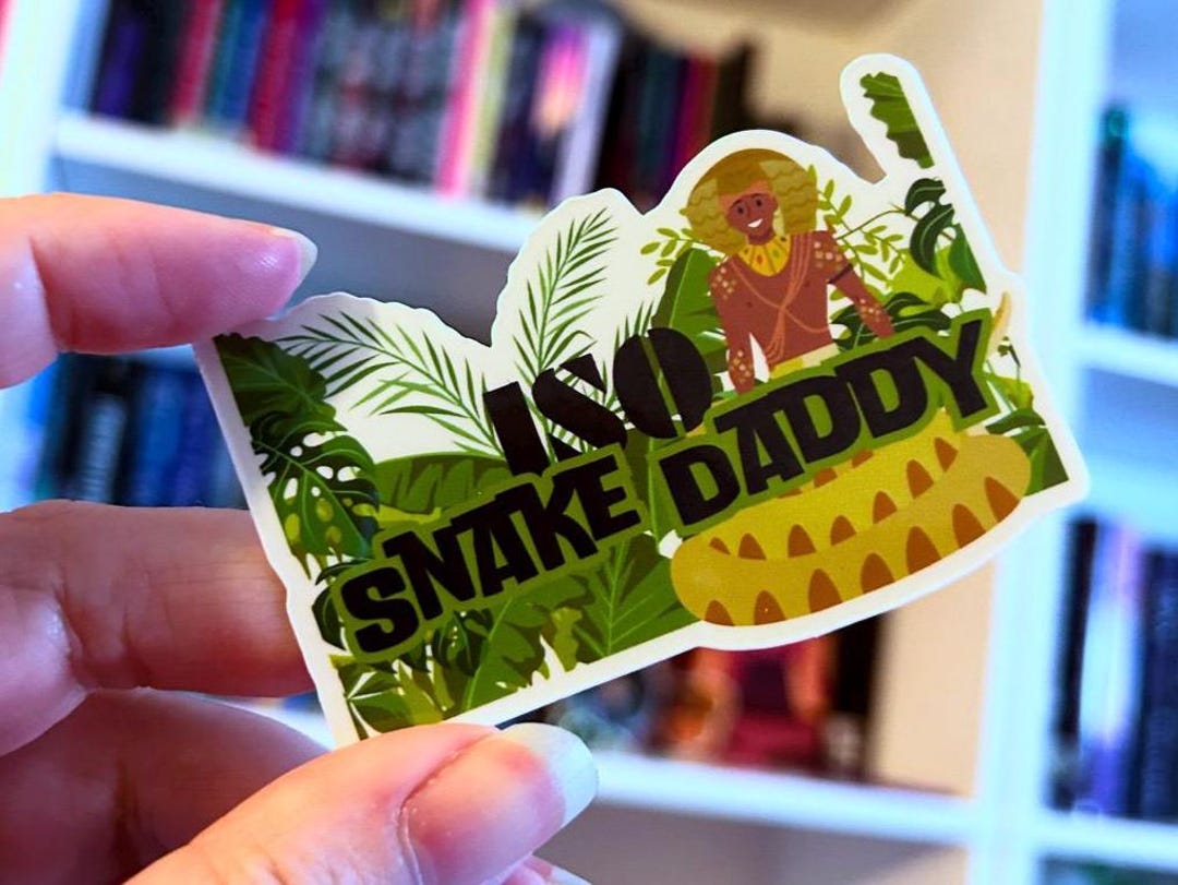 Snake Daddy Sticker, Monster Romance Reader, Glossy Vinyl - Etsy