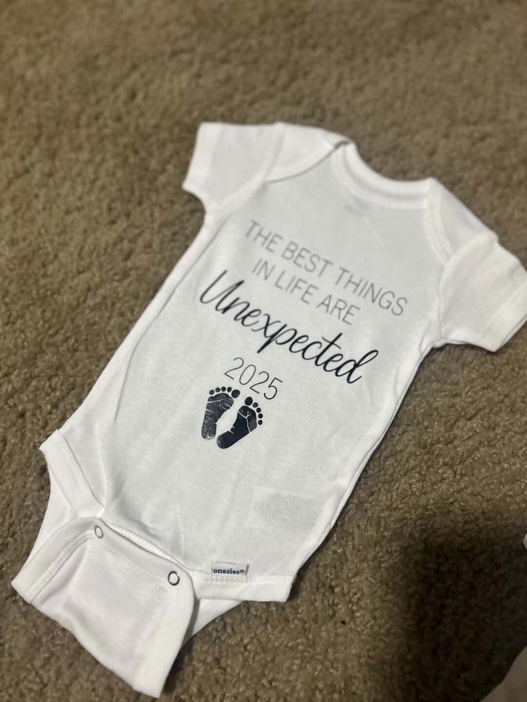 Custom Baby Announcement Onesie: Personalized Bodysuit - Etsy
