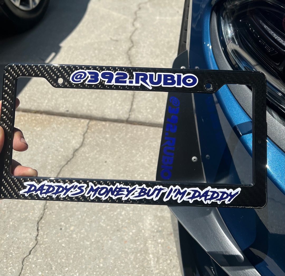 Custom Vinyl Car/truck License Plate Frame/ Cover- Vinyl License Plate ...