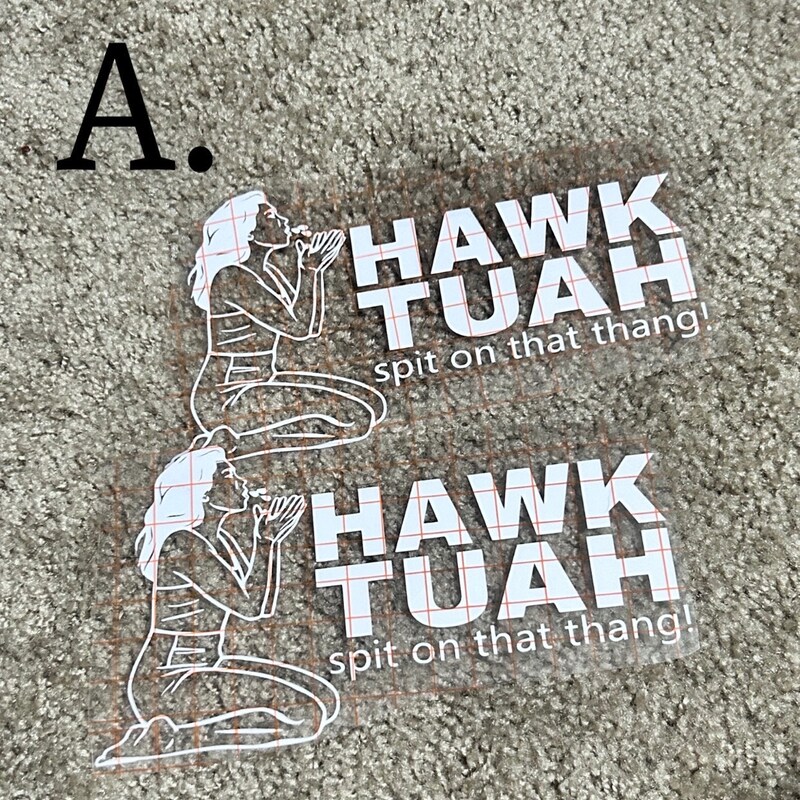 Hawk Tuah Decal - Etsy