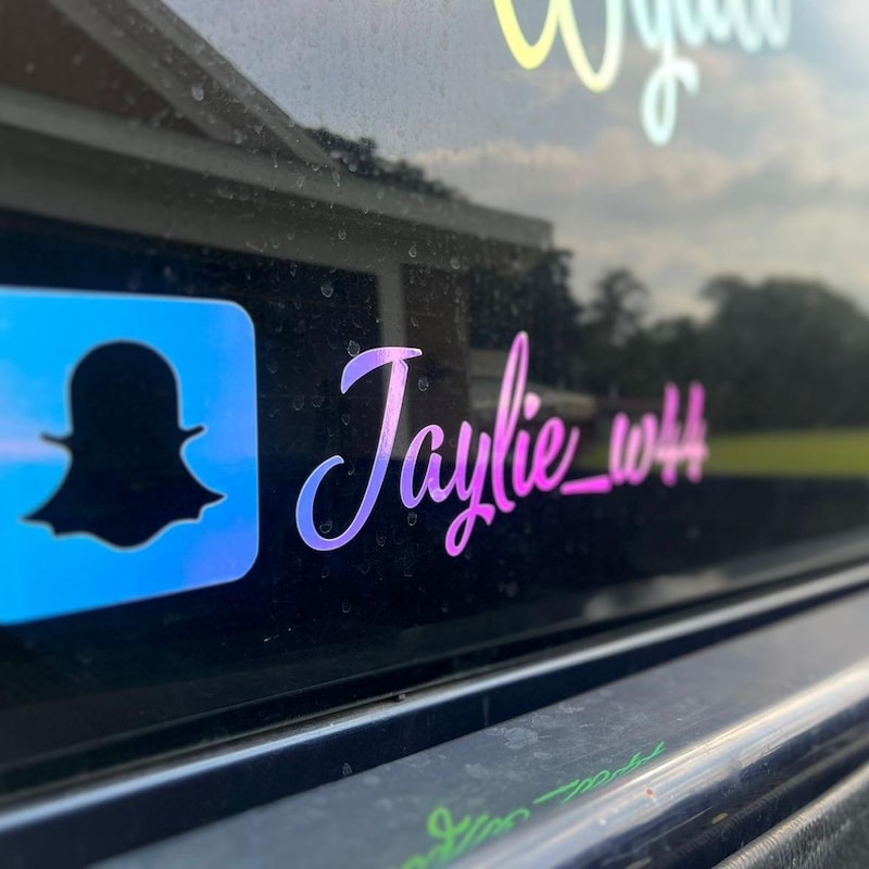 Snap on Name Stickers - Etsy