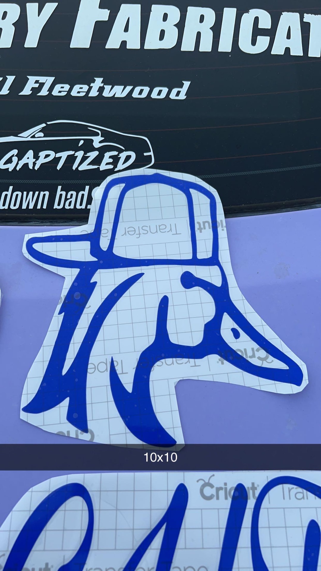 Duck Backwards Hat Decal - Decal for Cars, Laptop, Vehicle, and Custom ...