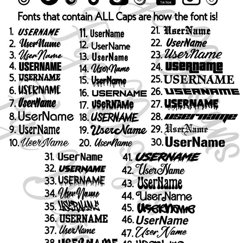 Tiktok Name Logo - Etsy