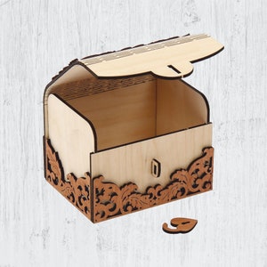 Wooden Money Bank, Wooden Piggy Banks, Laser Cut File, Svg Ai Cdr Dxf ...