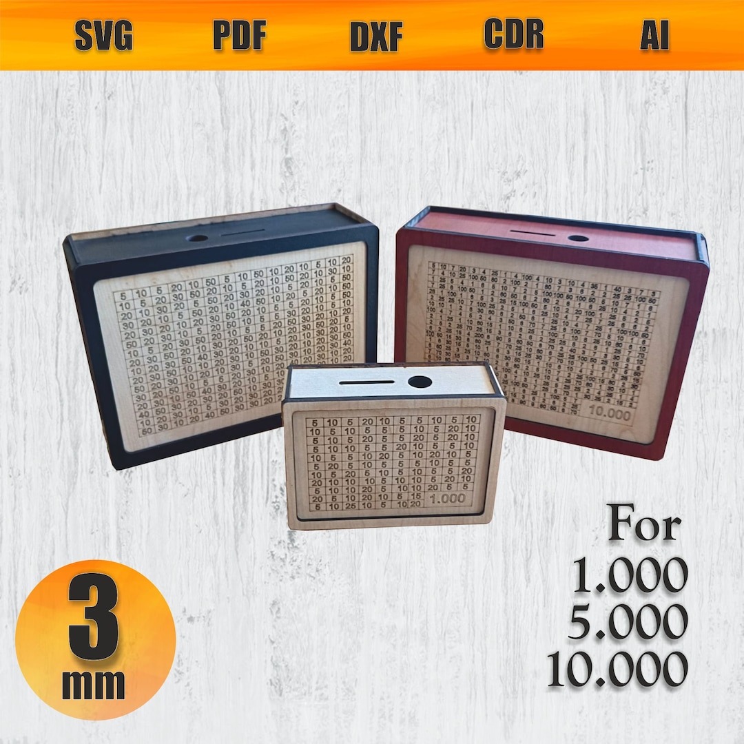 Target Piggy Bank Set of 3 Laser Cut Svg, Target Piggy Banks, Laser Cut ...