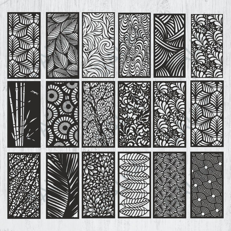 Laser Cut Panels Svg Bundle, Geometric Panels, Vector File, Svg Ai Cdr ...