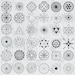 Sacred Geometry Bundle, 108 Sacred Symbols, Vector File, Svg Ai Cdr Dxf ...