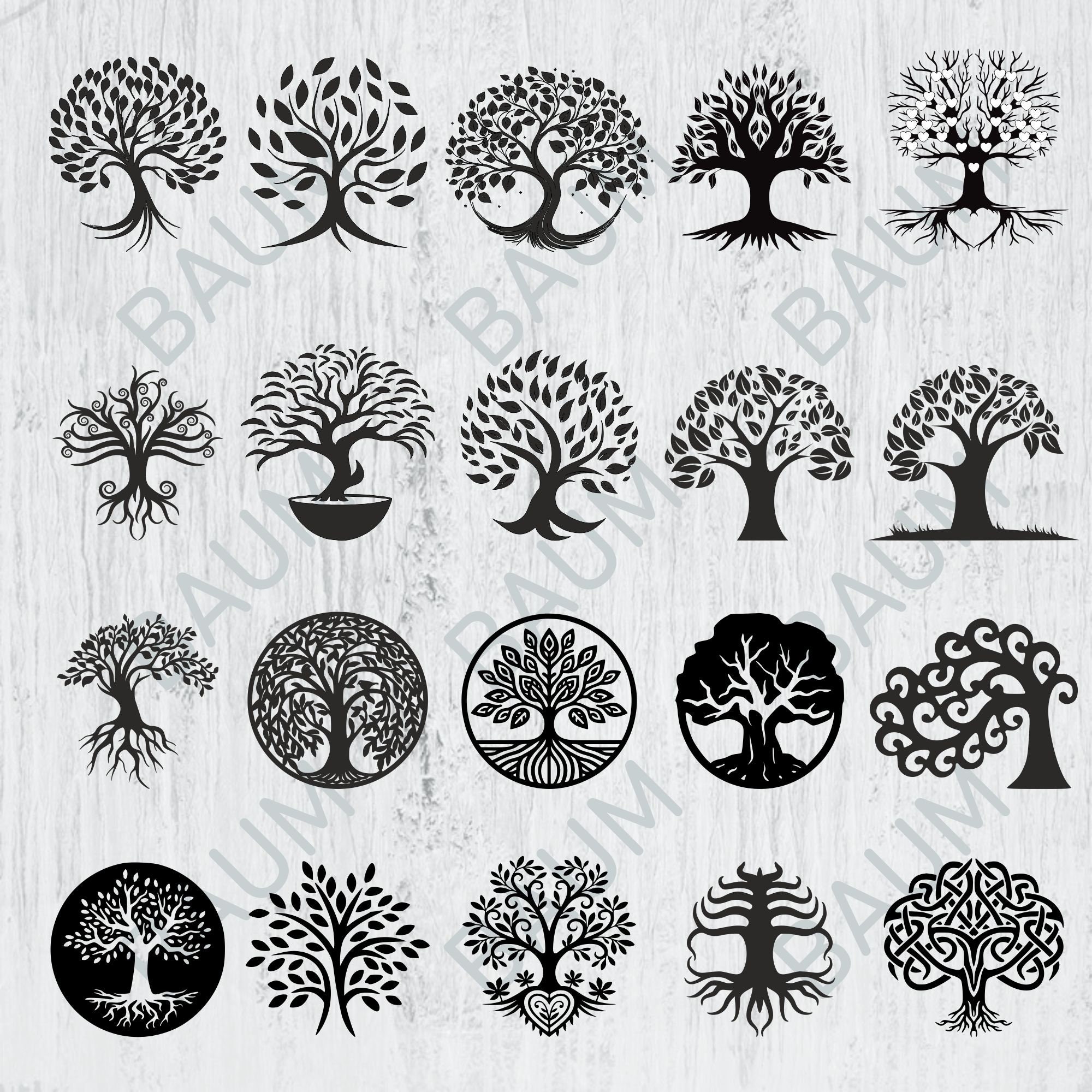 Tree of Life SVG Bundle, Yoga Chakra Symbol, Svg Ai Cdr Dxf Png, Ready ...