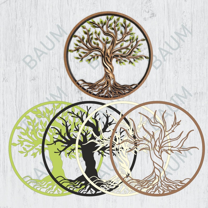 Tree of Life Multilayer Svg, Tree of Life Wall Decor Svg, Svg Ai Cdr ...