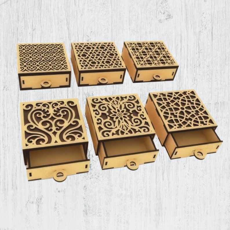 Drawer Box Laser Cut Svg, Drawer Box, Vector Files, Svg Ai Cdr Dxf Pdf ...