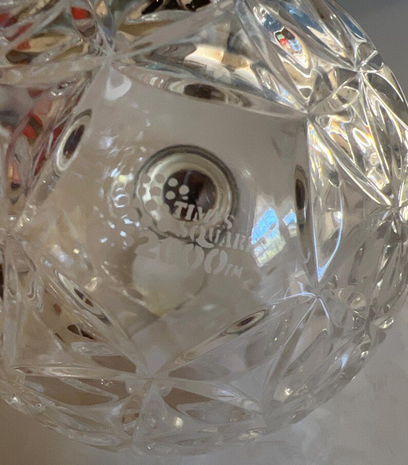 2000 Waterford Crystal Times Square Collection Ornament W/ Star of Hope ...