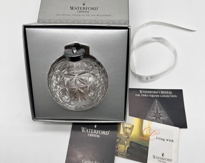 2000 Waterford Crystal Times Square Collection Ornament W/ Star of Hope ...