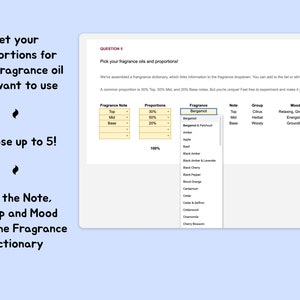 Candle Making Calculator Excel Google Sheet Digital Template Mixing ...